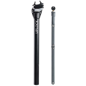 UPLOCK bicycle lock set including seat post